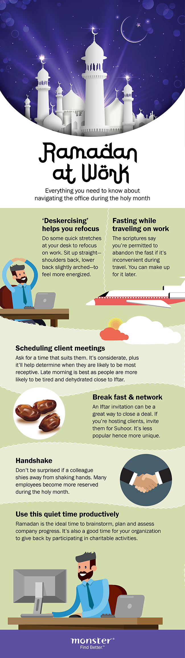 How to navigate your way at work during Ramadan [Infographic] - foundit